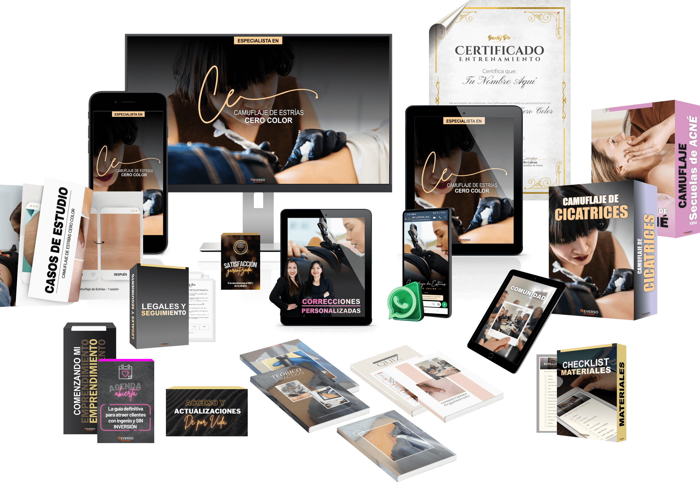 CAMUFLAJE ESTRIAS CERO COLOR - ZERIE NUESTRO - Reverso Academy